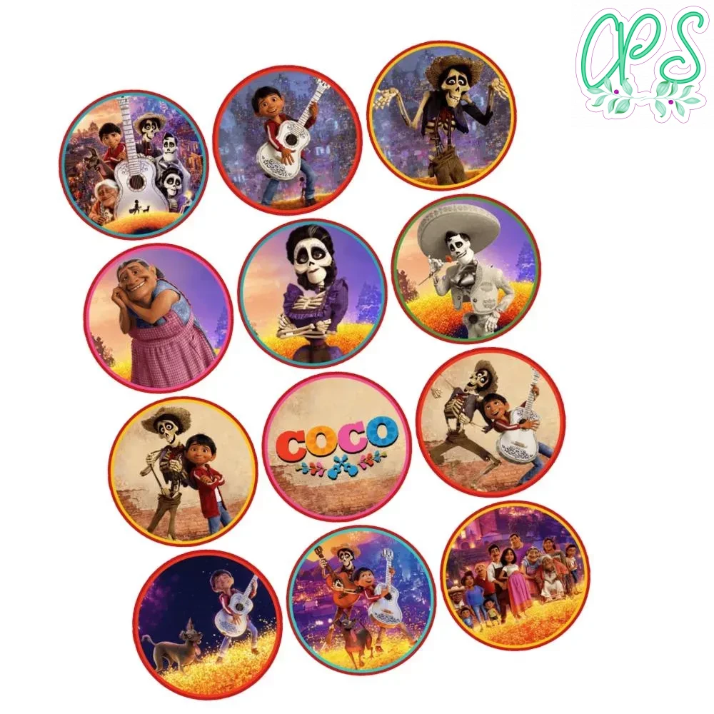 Coco Disney Cupcake Toppers Template Printable Instant Download ...