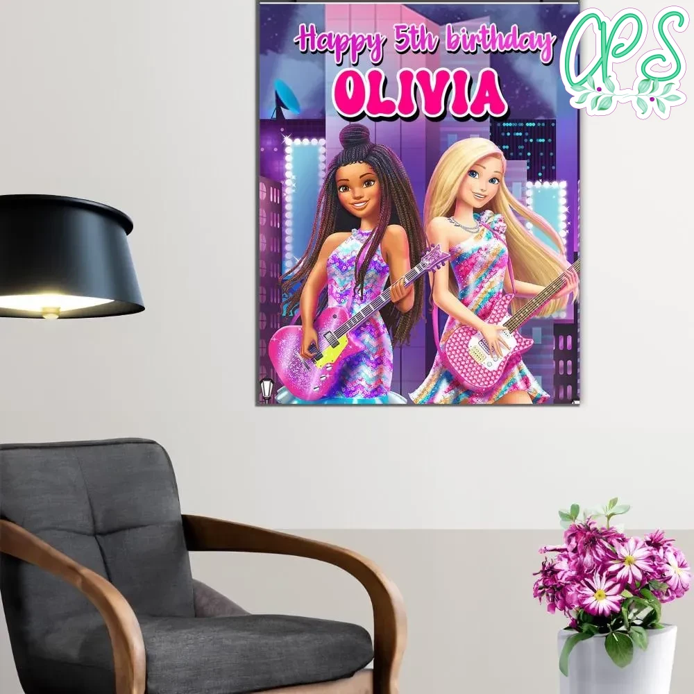 Barbie Big City Birthday Welcome Sign Digital File Printable DIY ...