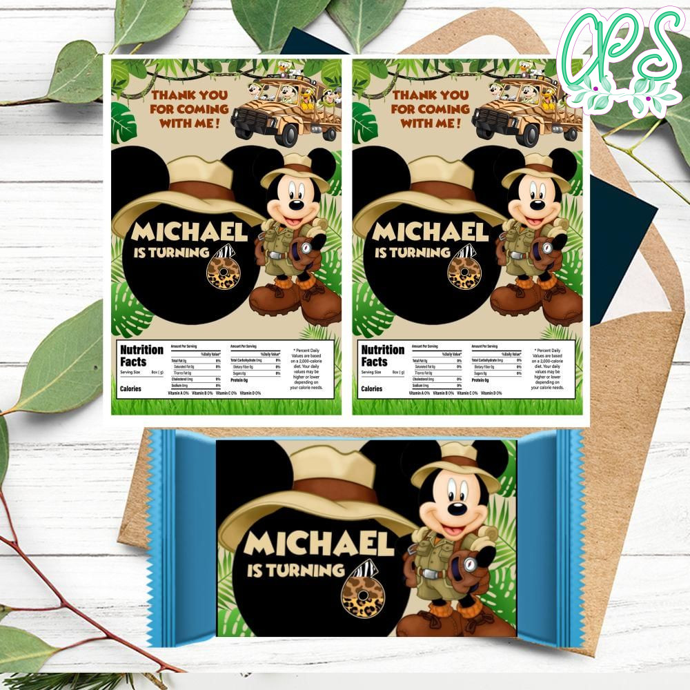 Mickey safari Rice Krispies Treats Template Printable DIY ...