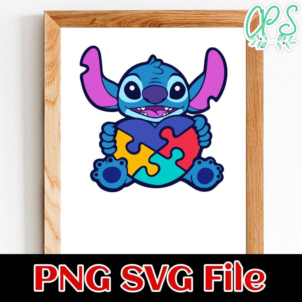 Autism Awareness Disney Stitch SVG PNG Customizable | CustomPartyShirts