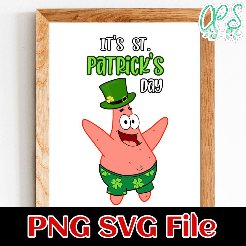 Patrick Star Spongebob PNG SVG file template | CustomPartyShirts