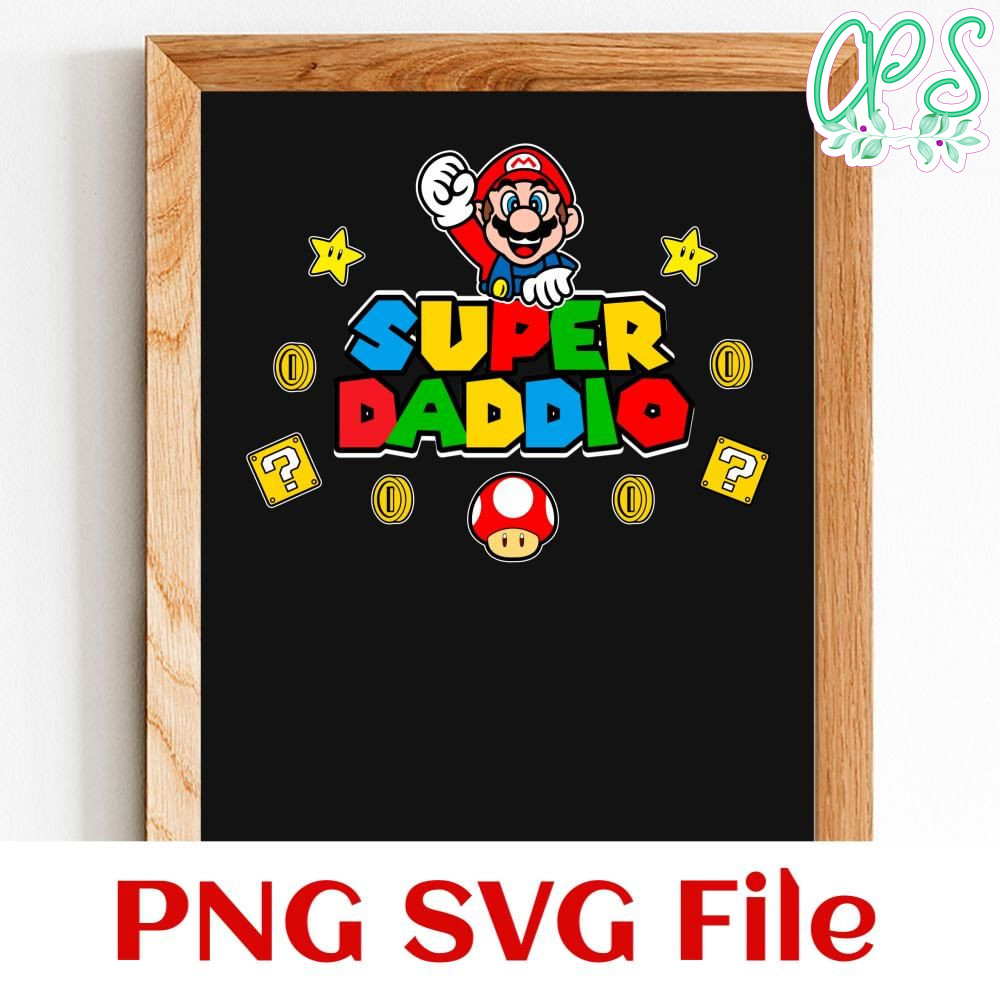Super Daddio SVG PNG design template | Partyinvitedesign
