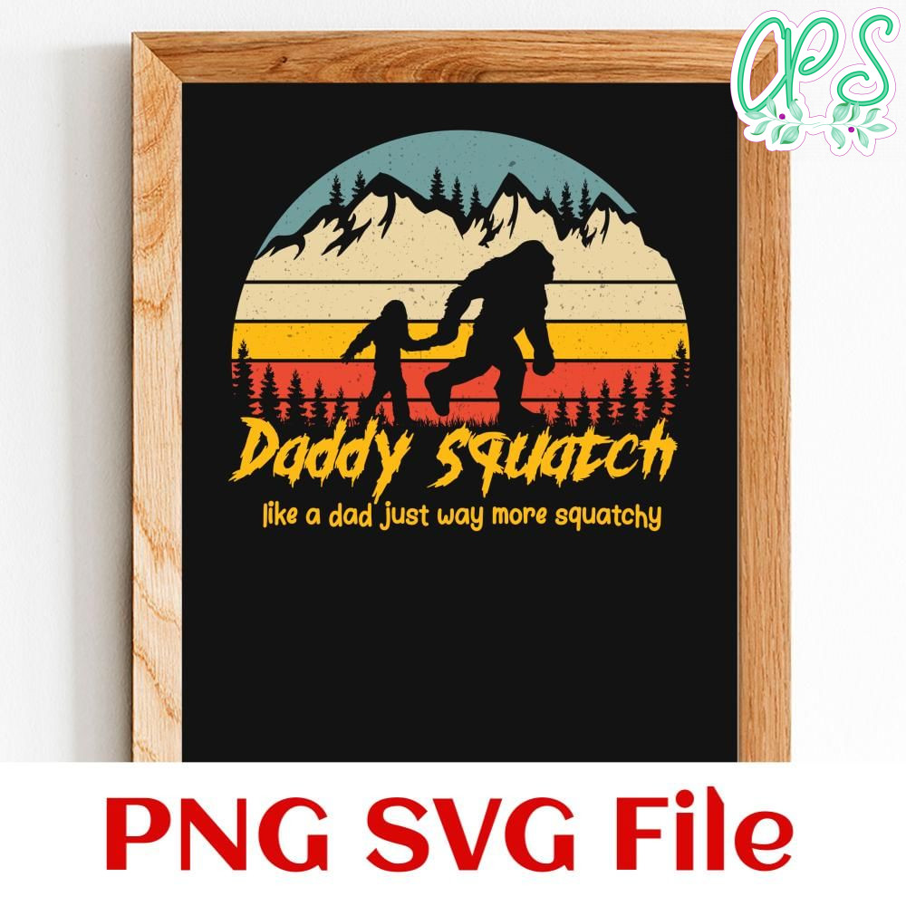 Daddy Squatch SVG PNG | Partyinvitedesign