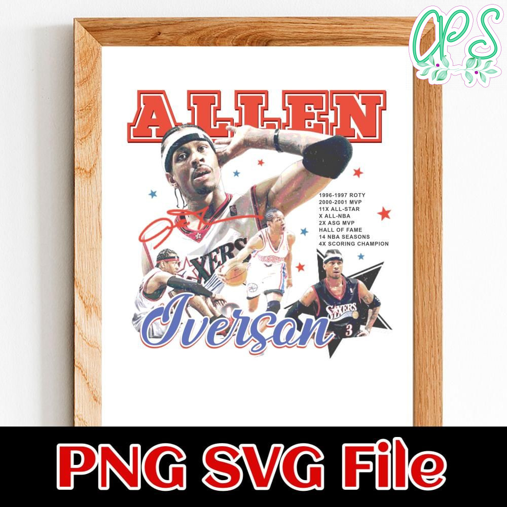 Allen Iverson PNG | CustomPartyShirts