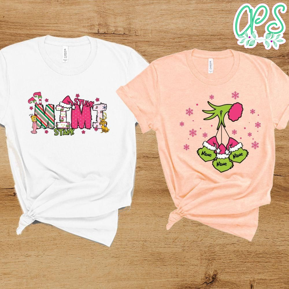 Mimi Grinch hand holding Customer Request PNG | CustomPartyShirts